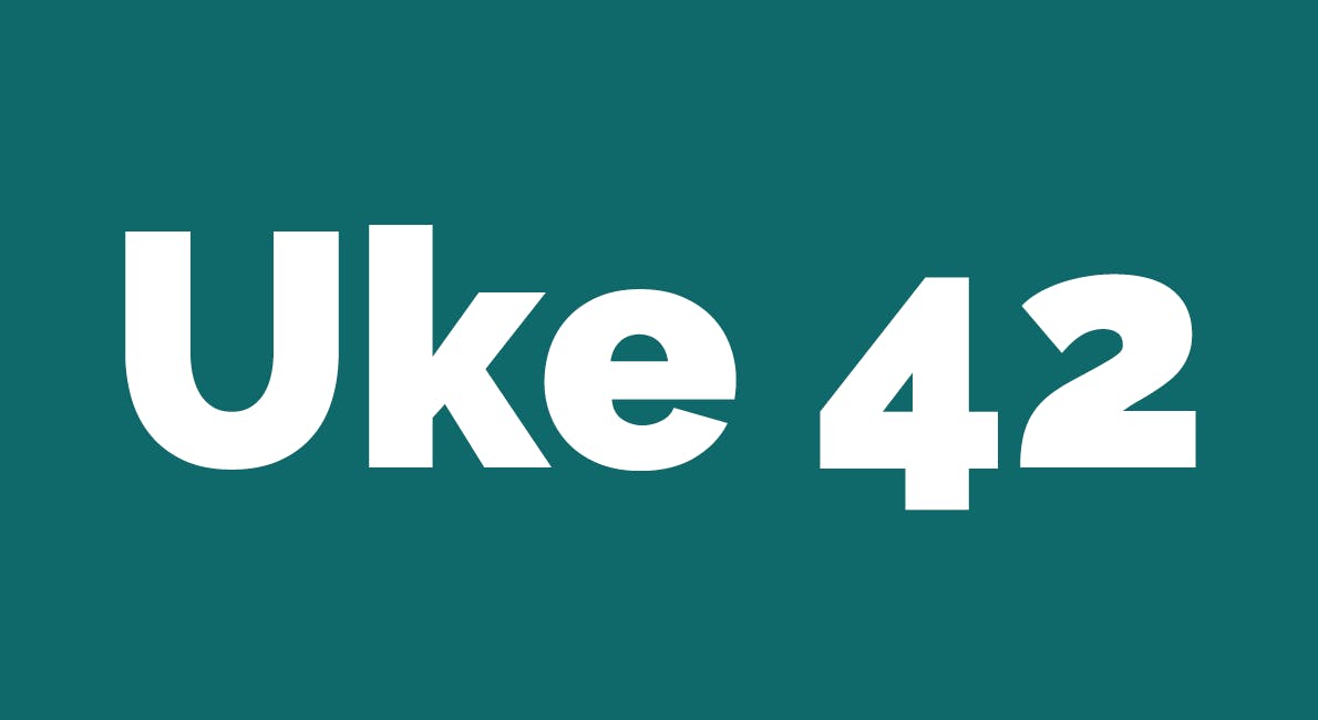 Uke 42, 2020 | Hvilken dato? - vi i villa