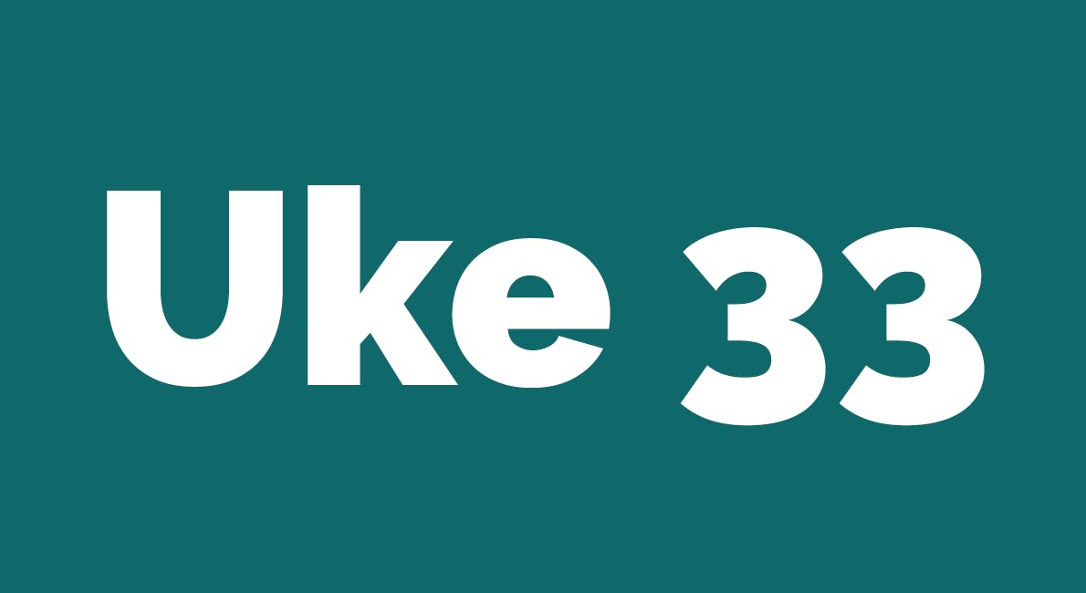 Uke 33, 2023 | Hvilken dato? - vi i villa